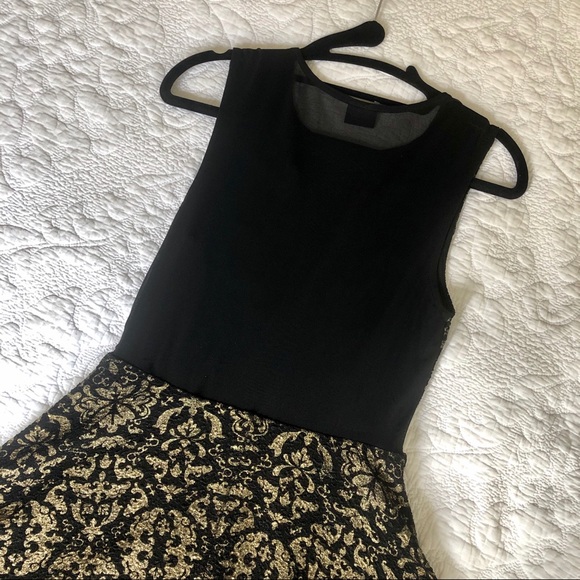 Sparkle & Fade | Dresses | Sparkle Fade Black Gold Dress | Poshmark